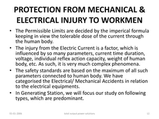 Electrical safety in power stations | PDF