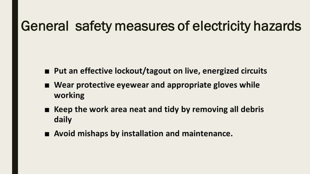 Electrical safety ppt | PDF