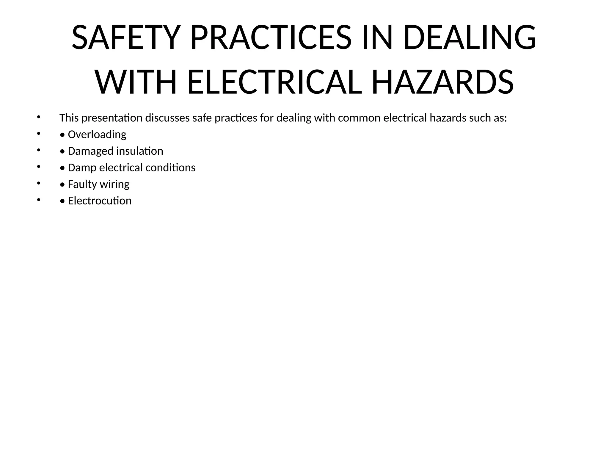 electrical_safety_practices. presentation | PPTX