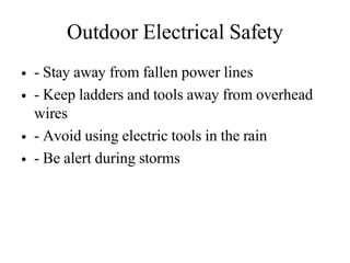 Electrical safety presentation for sweps | PDF