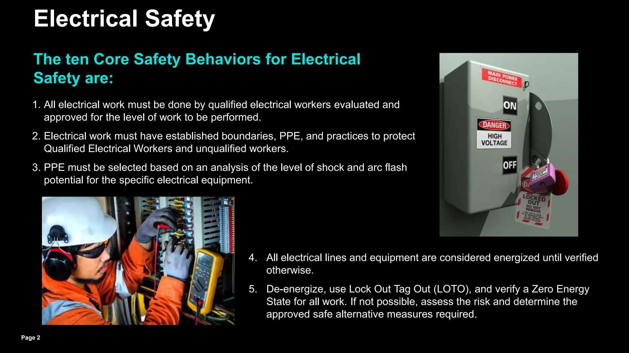 Electrical Safety Training Slides For Worker | PPTX