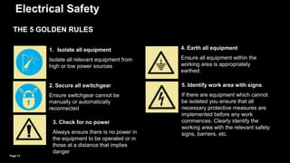Electrical Safety Training Slides For Worker | PPTX