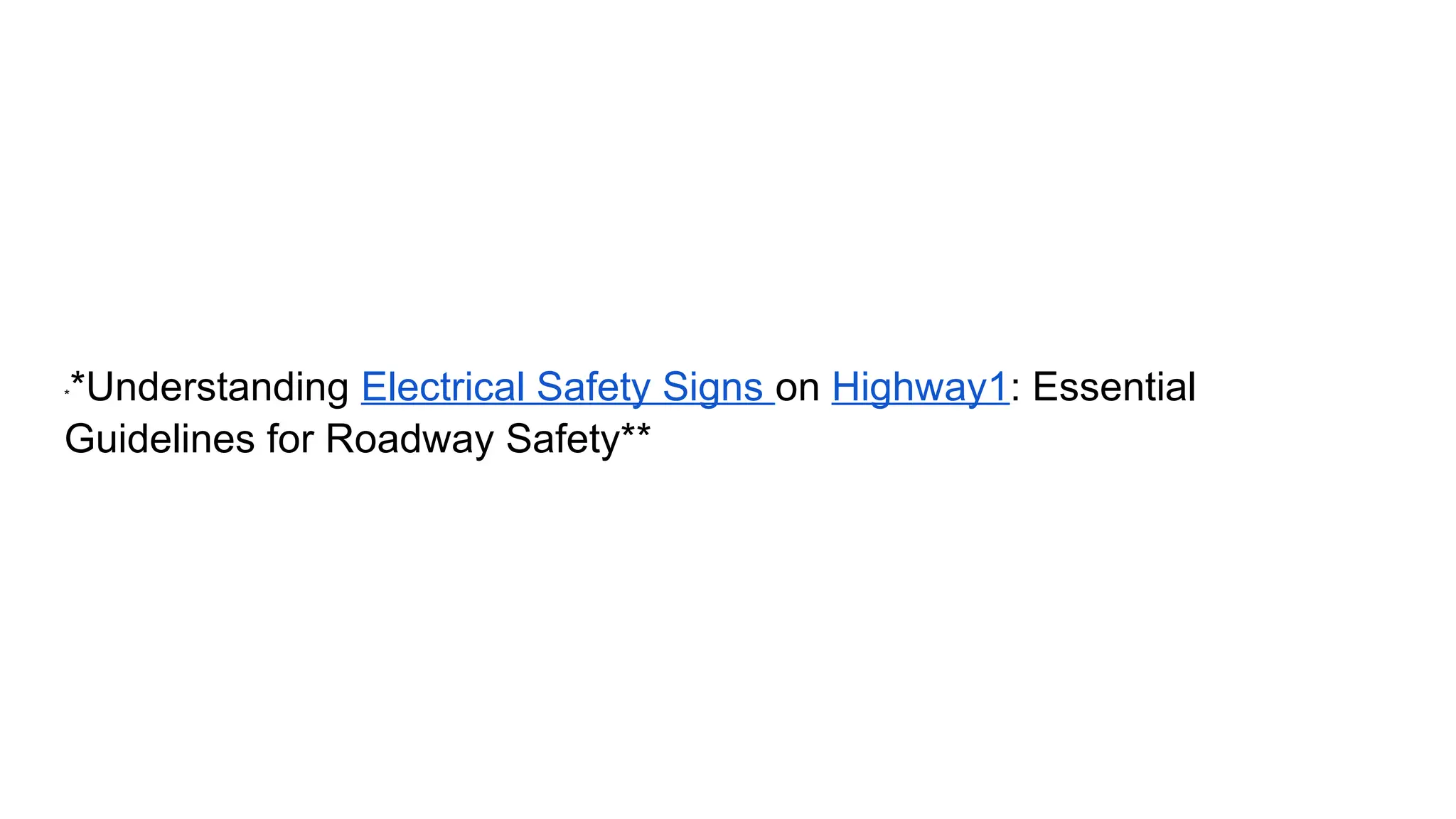 Electrical safety signs .pptx**Understanding Electrical Safety Signs on ...