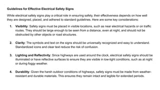 Electrical Safety Signs (1).pptxElectrical Safety Signs on Highway1 ...