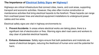 Electrical Safety Signs (1).pptxElectrical Safety Signs on Highway1 ...
