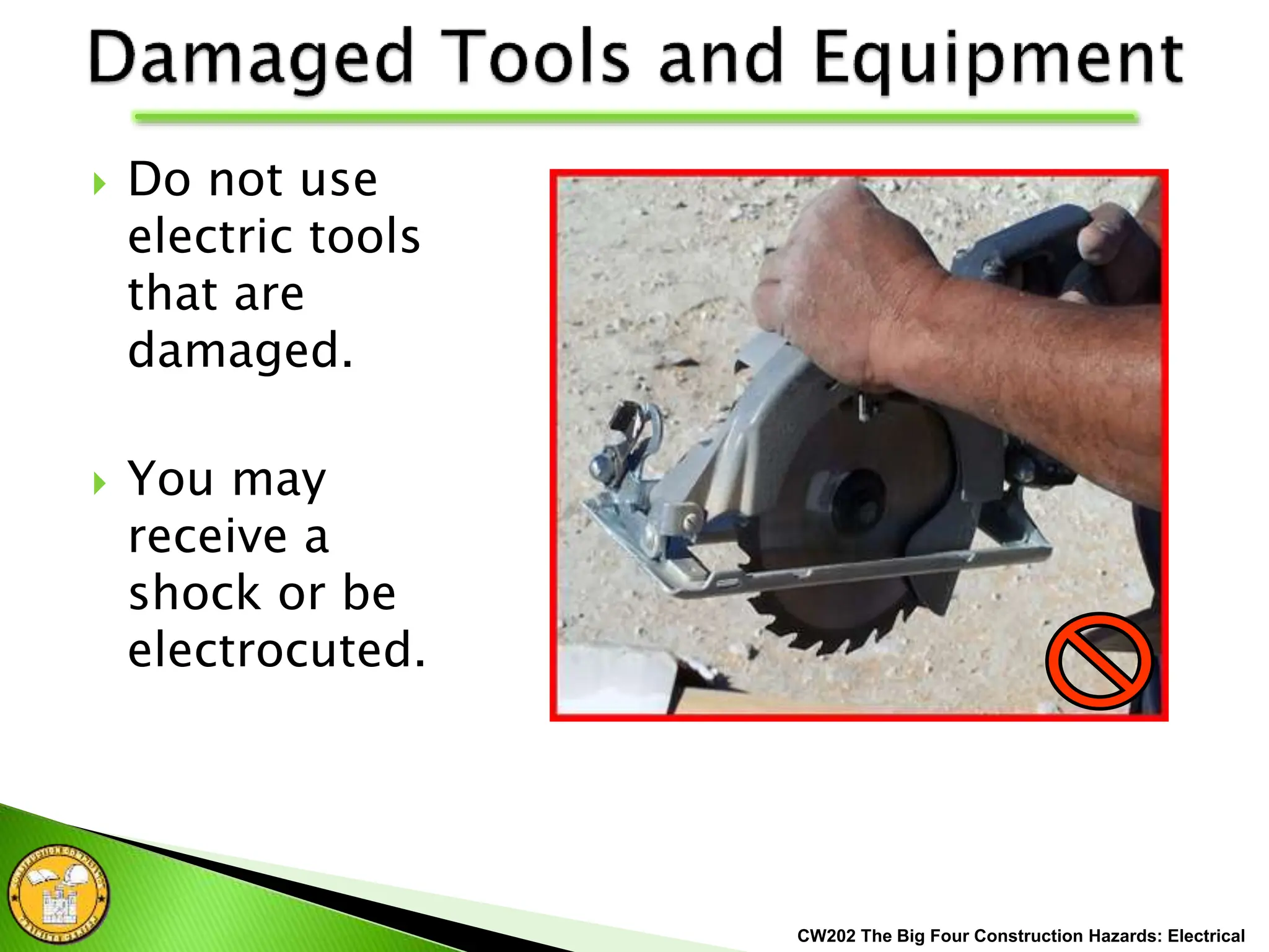 Electrical safety training slide for .ppt