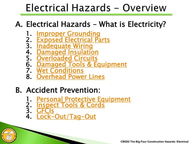Electrical safety training slide for .ppt