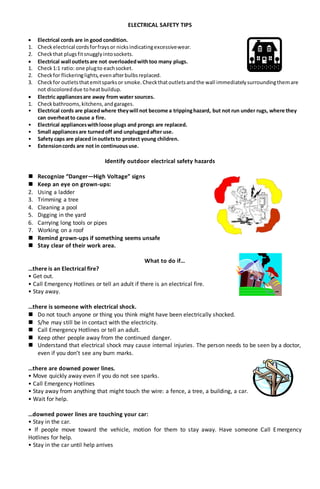 Electrical Safety | DOCX