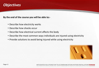 Electrical safety training | PPTX