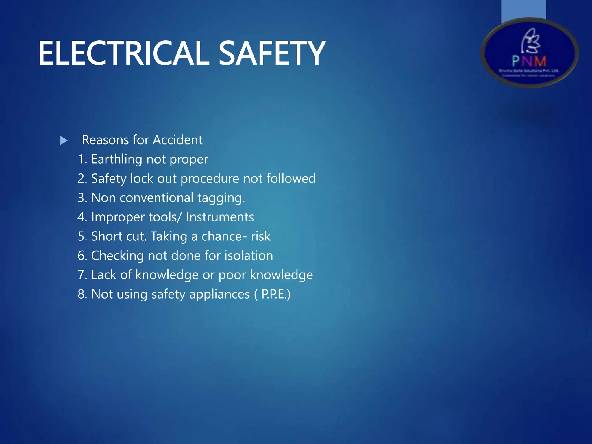 Electrical Safety Training Presentation | PPTX