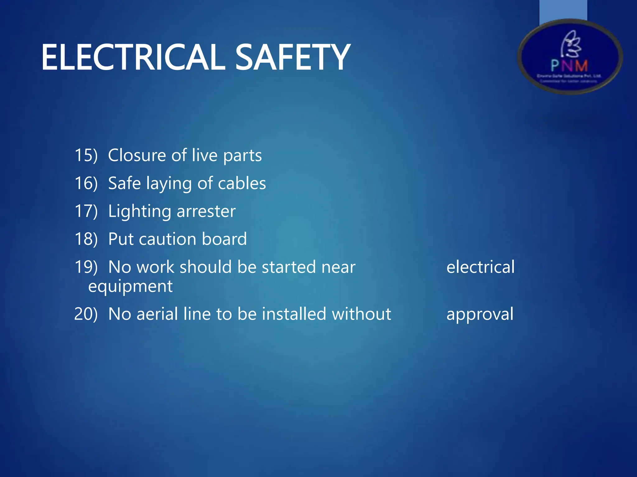 Electrical Safety Training Presentation | PPTX