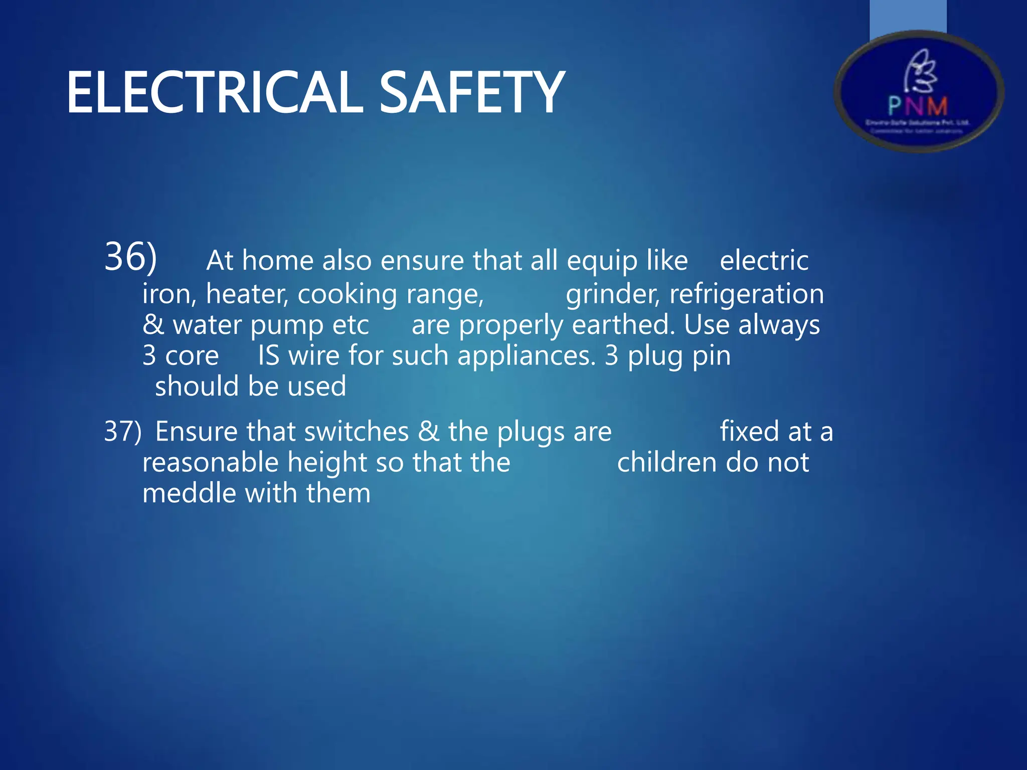 Electrical Safety Training Presentation | PPTX