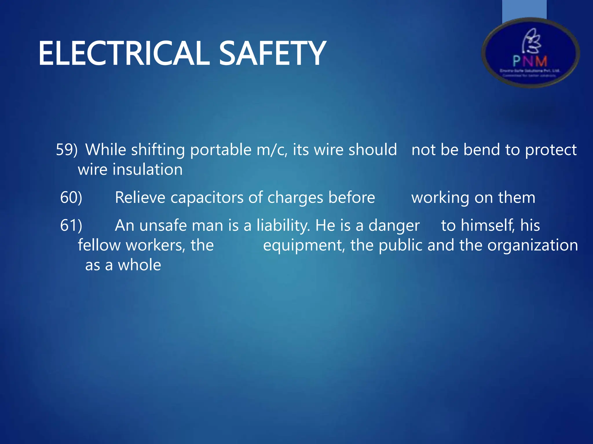Electrical Safety Training Presentation | PPTX