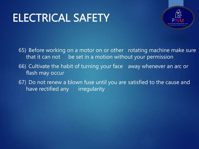 Electrical Safety Training Presentation | PPTX