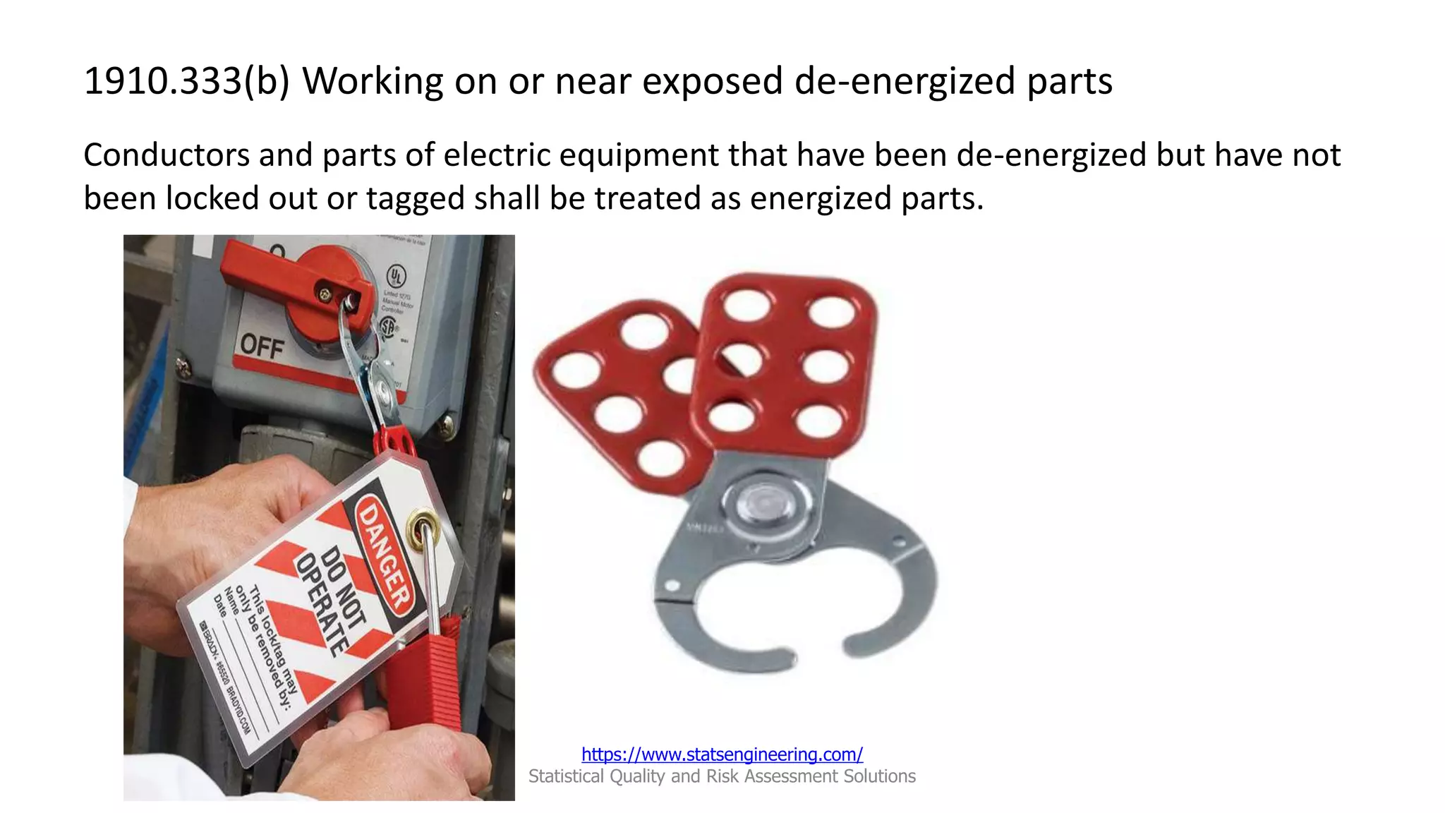 Electrical safety training based on osha 1910 standards sw | PPSX