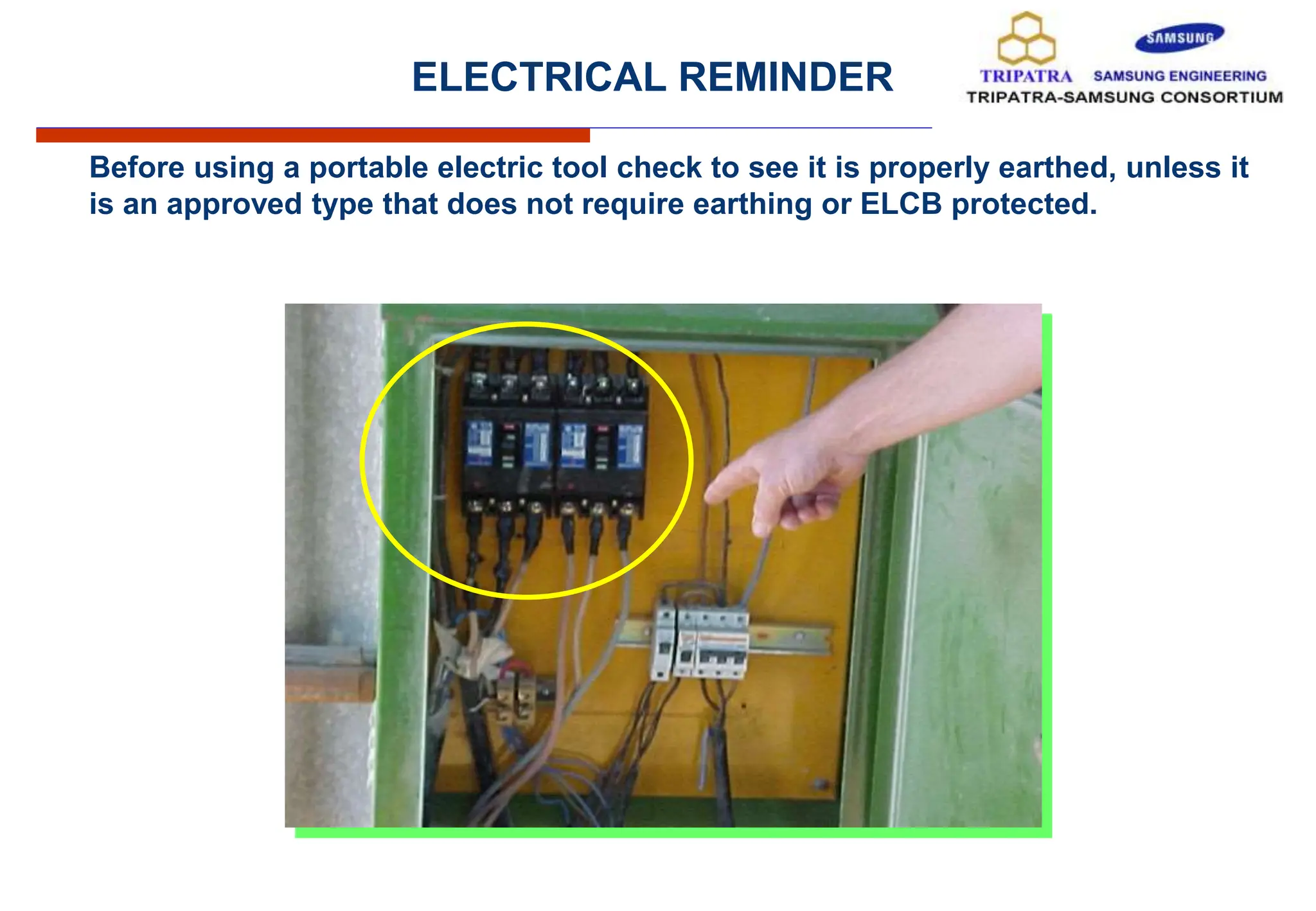 ELECTRICAL SAFETY Training module pembelajaran | PPTX