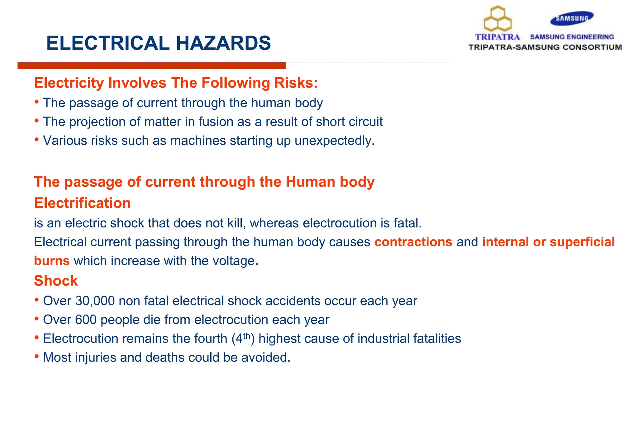 ELECTRICAL SAFETY Training module pembelajaran | PPTX