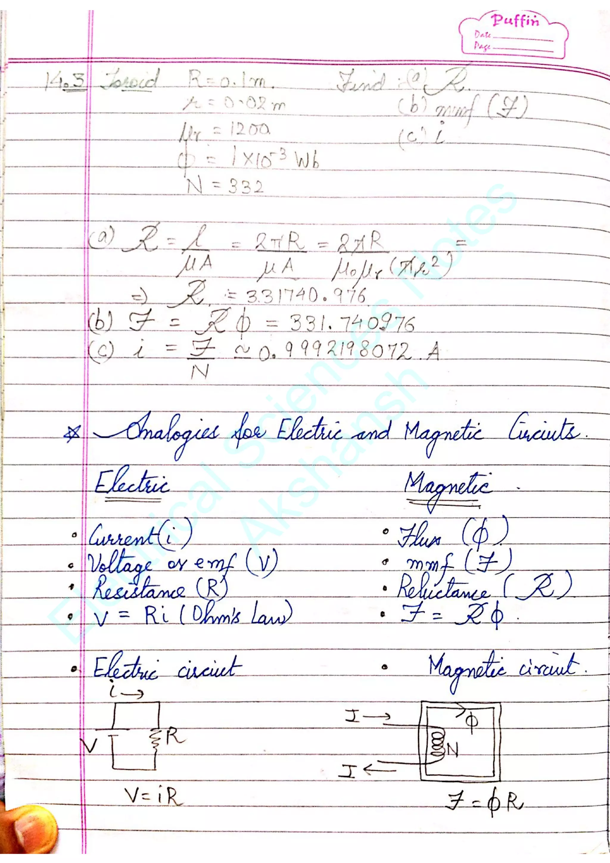 Electrical Science Notes - Akshansh | PDF