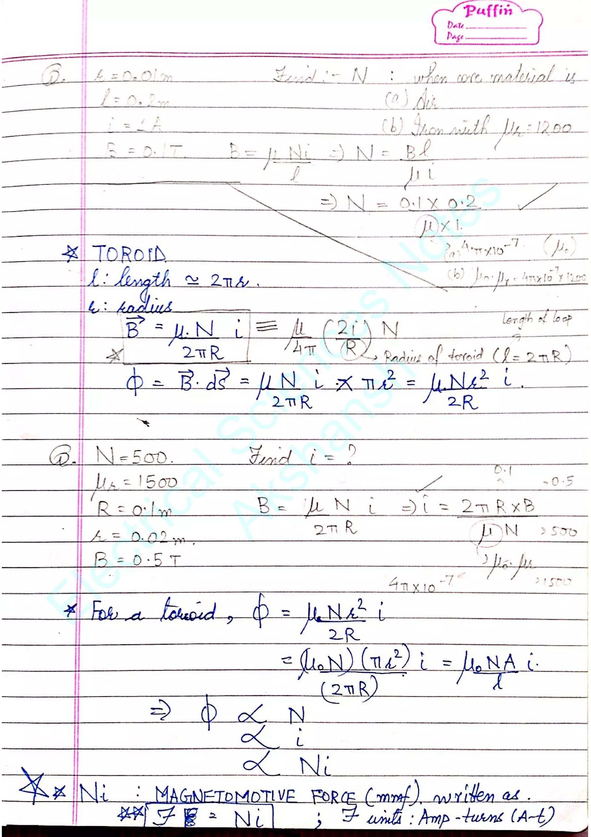Electrical Science Notes - Akshansh | PDF