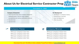 Electrical Service Contractor Proposal PowerPoint Presentation Slides | PDF