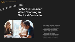 Your Guide to Choosing a Reliable Electrical Contractor | PPT