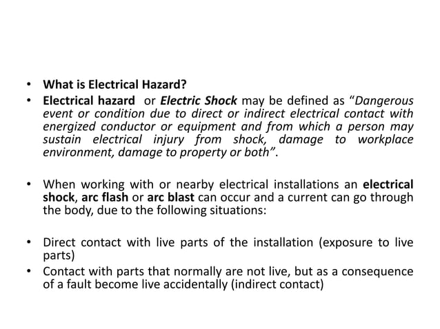 Electrical shock hazards and its effects on human body | PDF