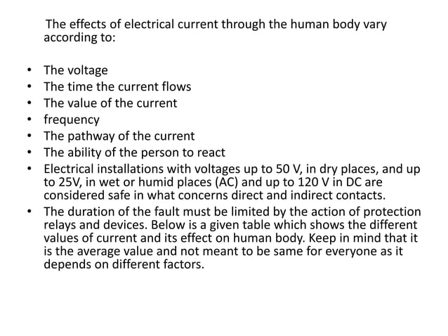 Electrical shock hazards and its effects on human body | PDF