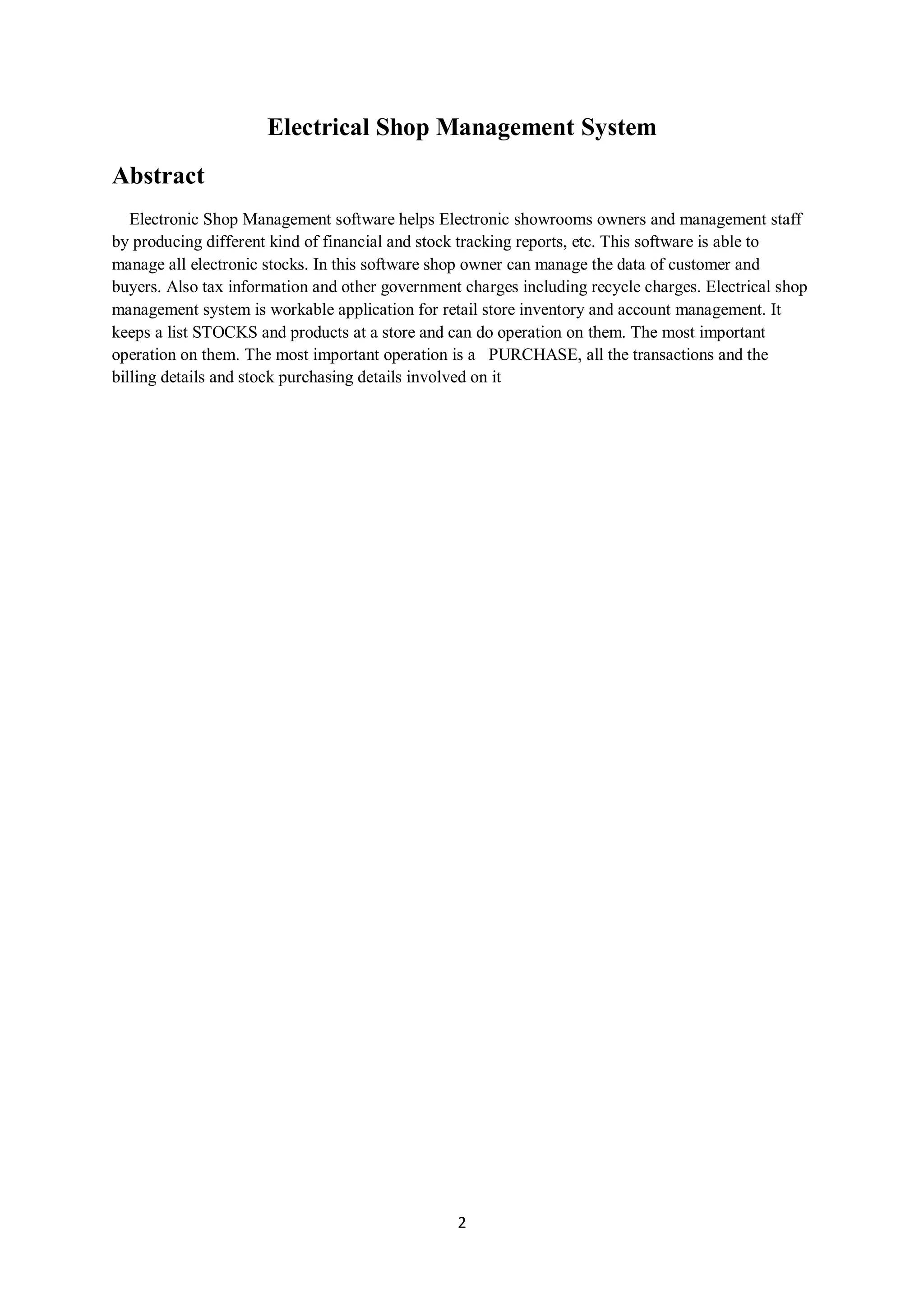 Electrical shop management system project report.pdf