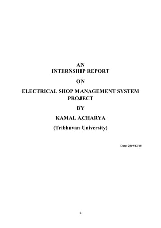 Electrical shop management system project report.pdf