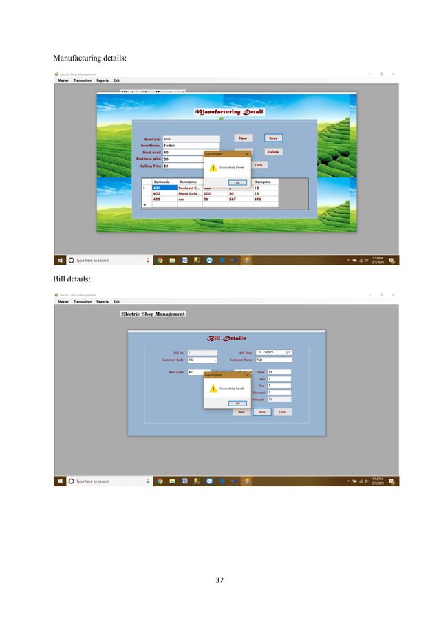 Electrical shop management system project report.pdf | Programming Languages | Computing
