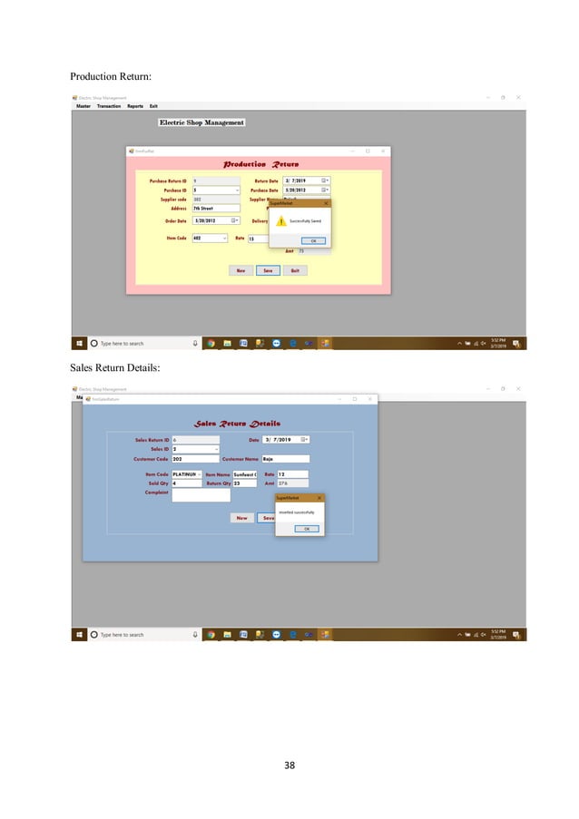 Electrical shop management system project report.pdf | Programming Languages | Computing