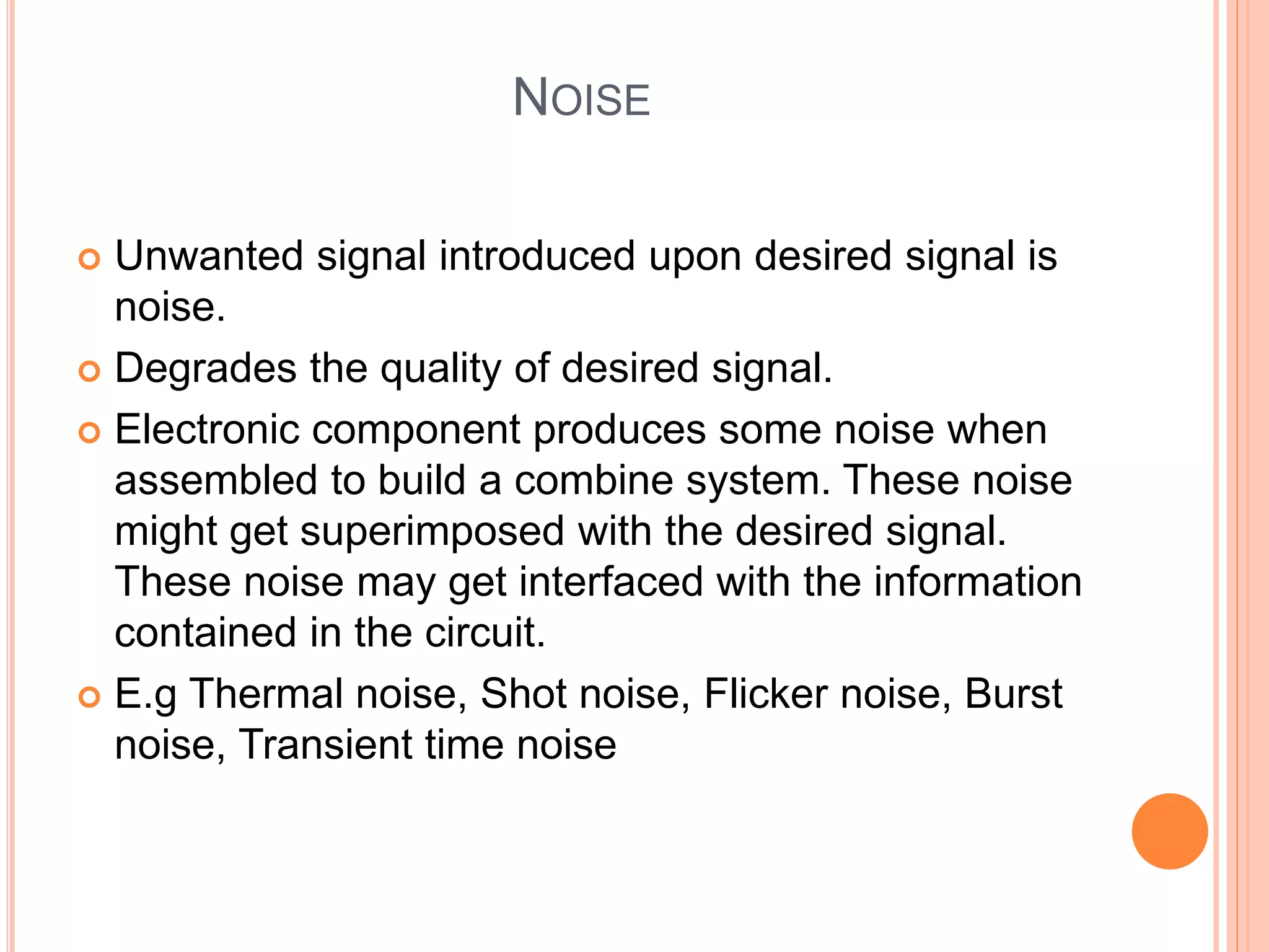 Electrical signal processing and transmission | PPTX