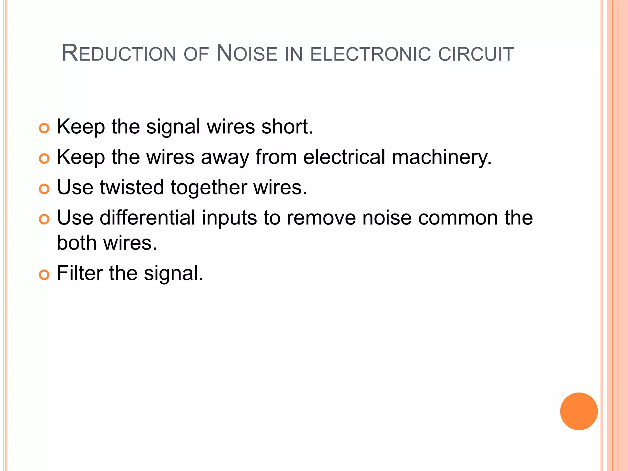 Electrical signal processing and transmission | PPTX