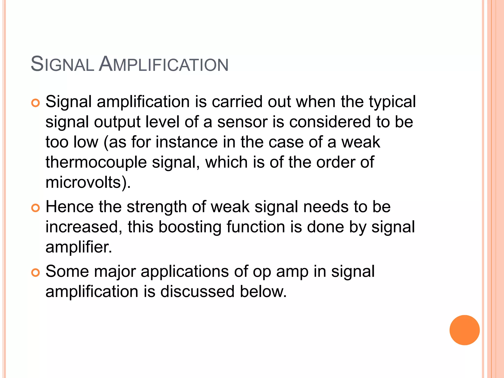 Electrical signal processing and transmission | PPTX