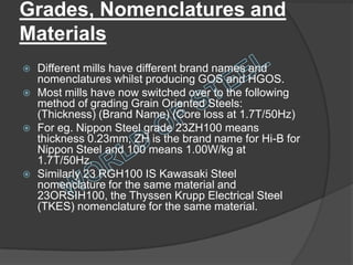 Electrical Steel | PPTX