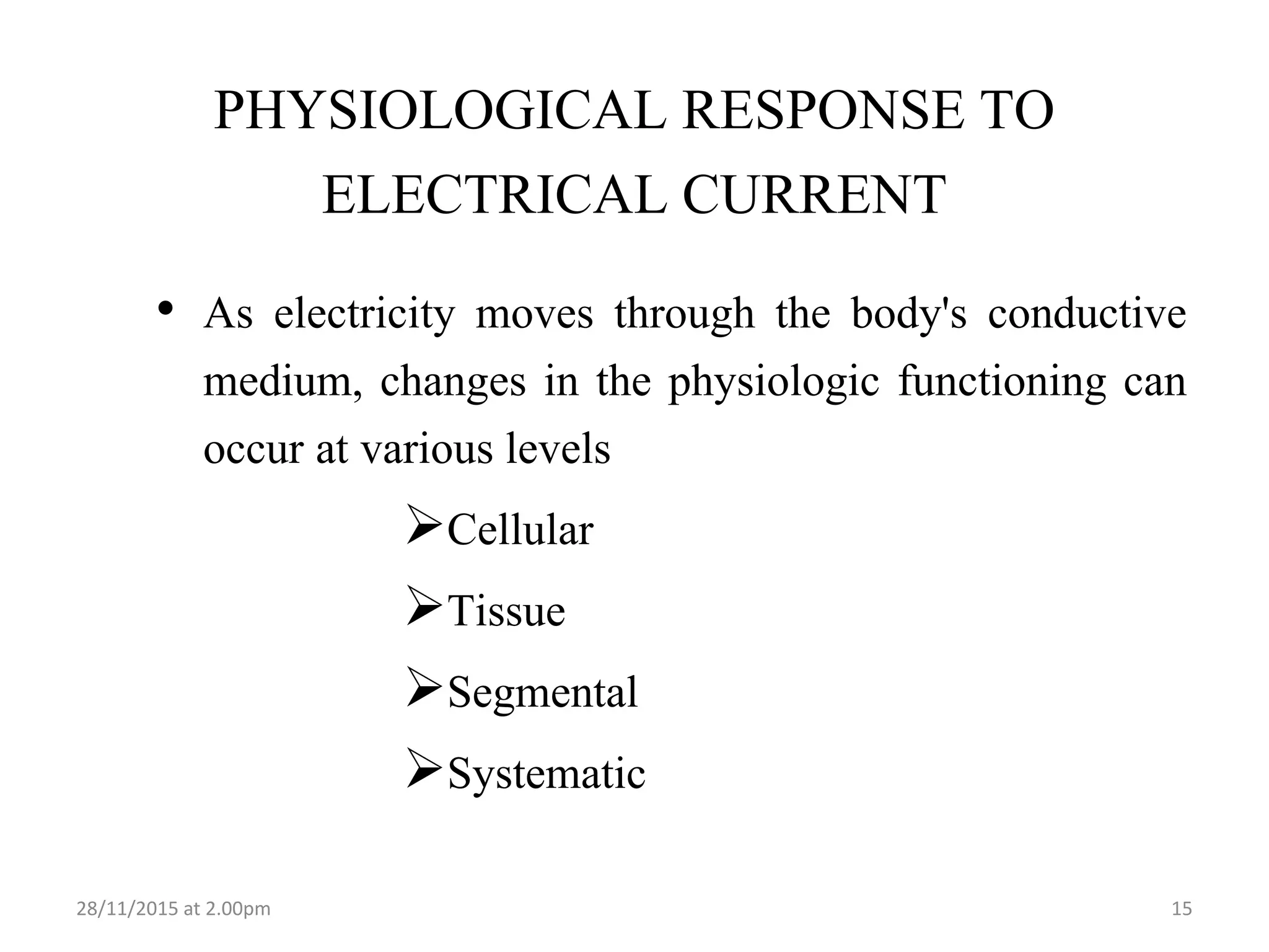 Electrical stimulation | PPTX