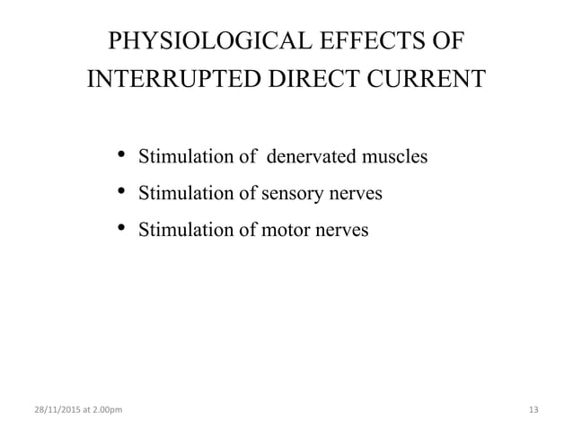 Electrical stimulation | PPTX