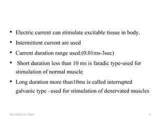 Electrical stimulation | PPTX