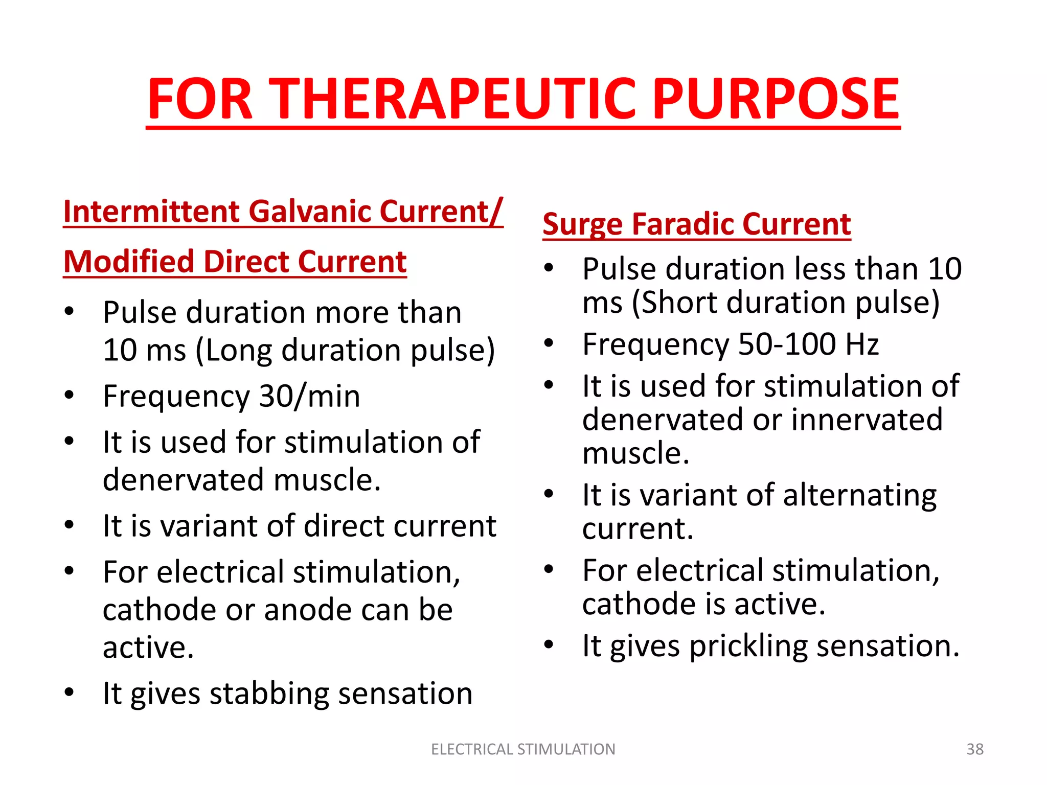 Electrical stimulation | PPTX