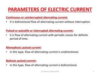 Electrical stimulation | PPTX