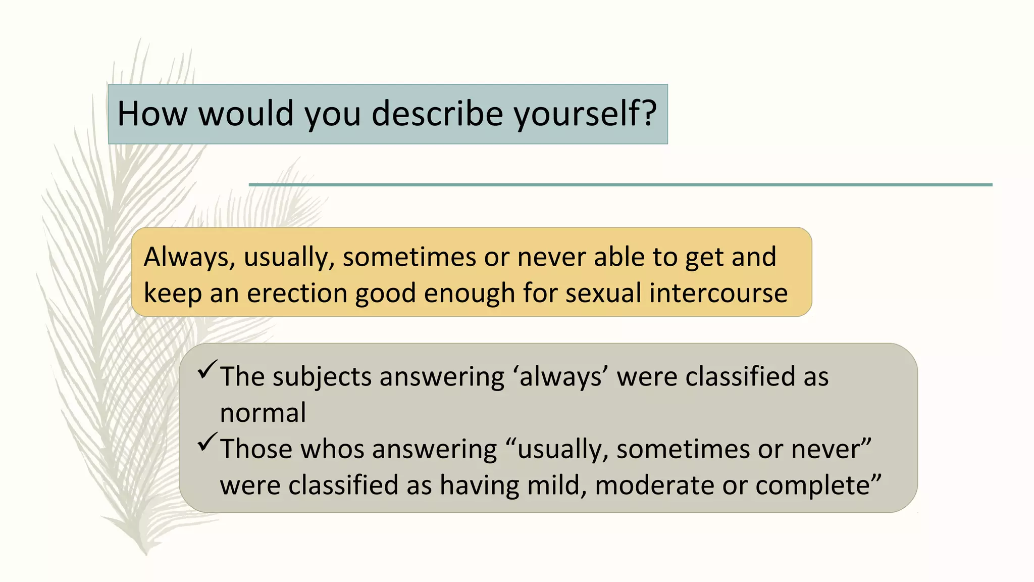 Electrical Stimulation For Erectile Dysfunction Ppt