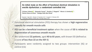 Electrical stimulation for erectile dysfunction | PPT