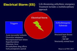 Electrical storm timing and approach for ablation | PPT