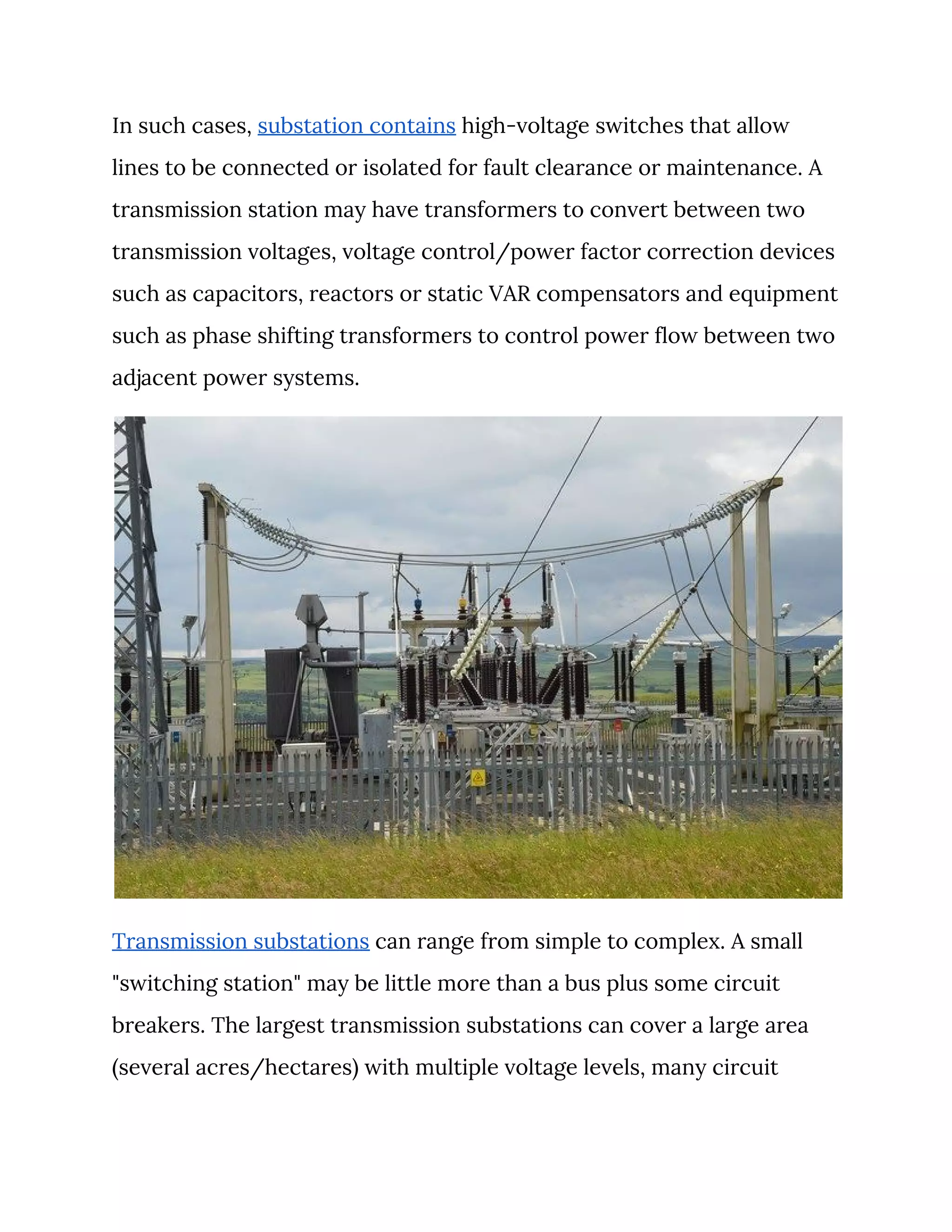 Electrical substation | PDF