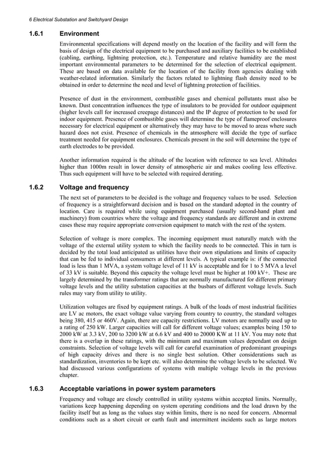 Electrical Substation and Switchyard Design | PDF | Power and Energy ...