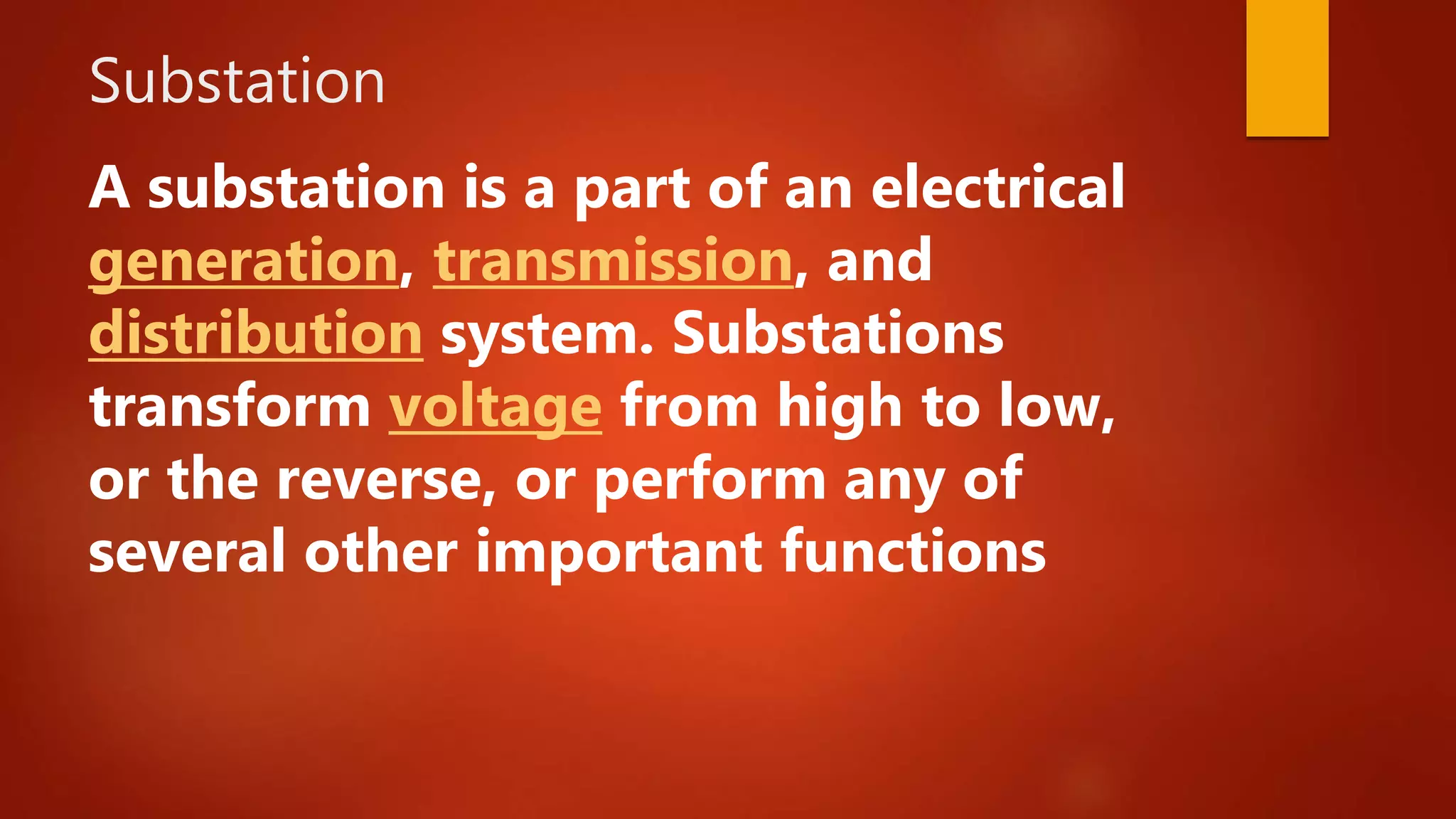 Electrical substation (grid station) | PPTX