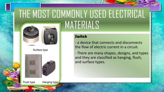 Electrical supplies and Materials - EIM exploratory | PDF