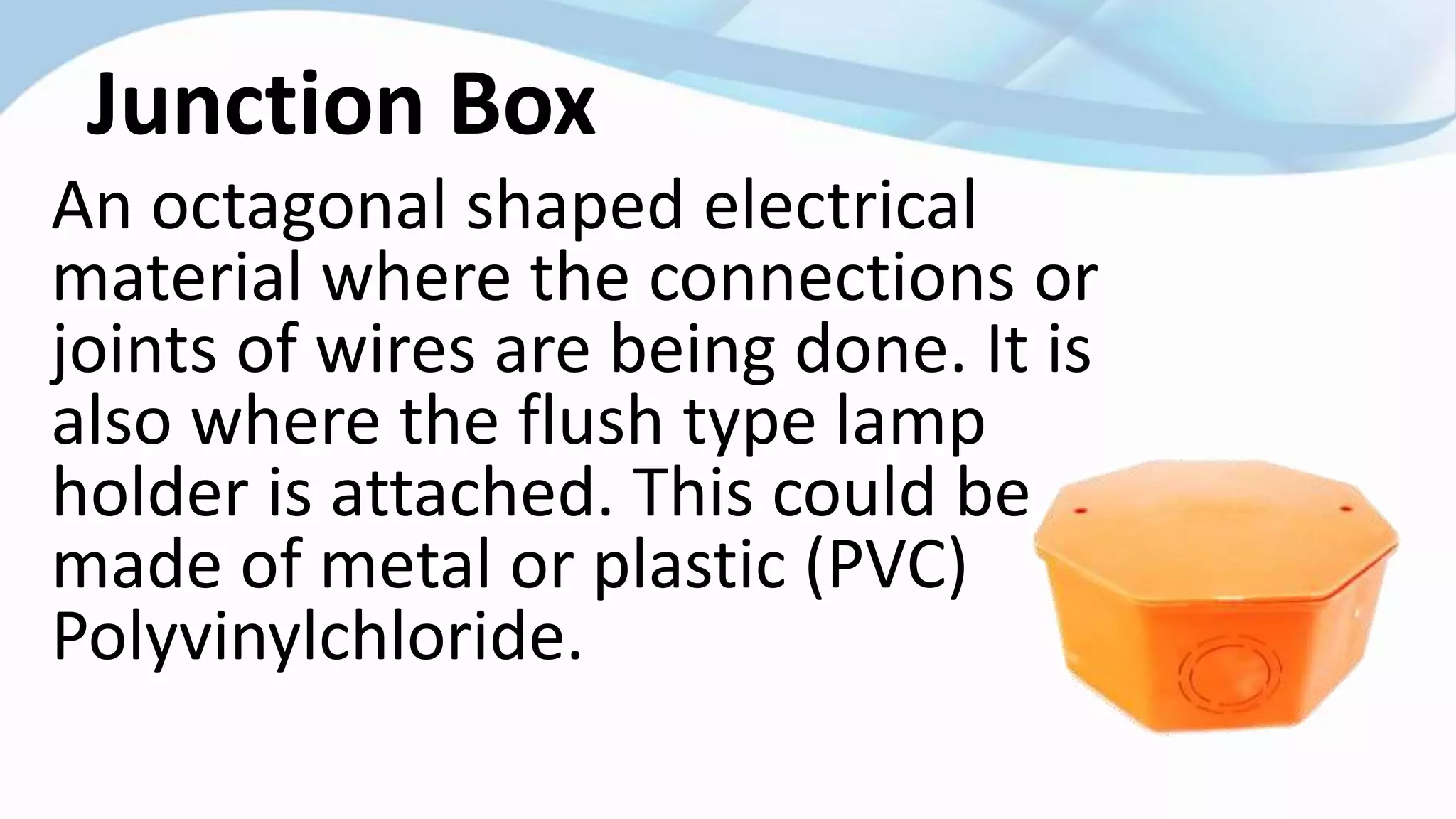 Electrical Supplies and Materials (EIM) | PPTX