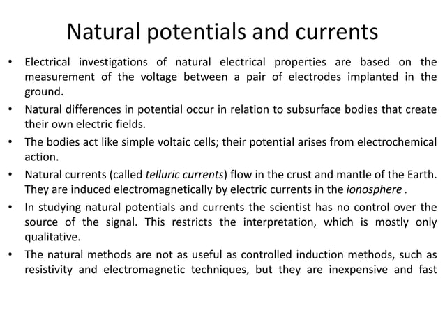 Electrical survey 2018 | PDF