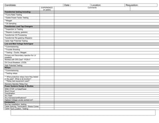 Electrical Survey Document | DOC